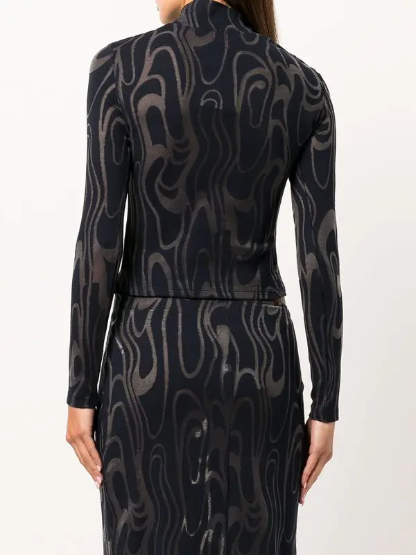 Eckhaus Latta Shrunk Turtleneck Top