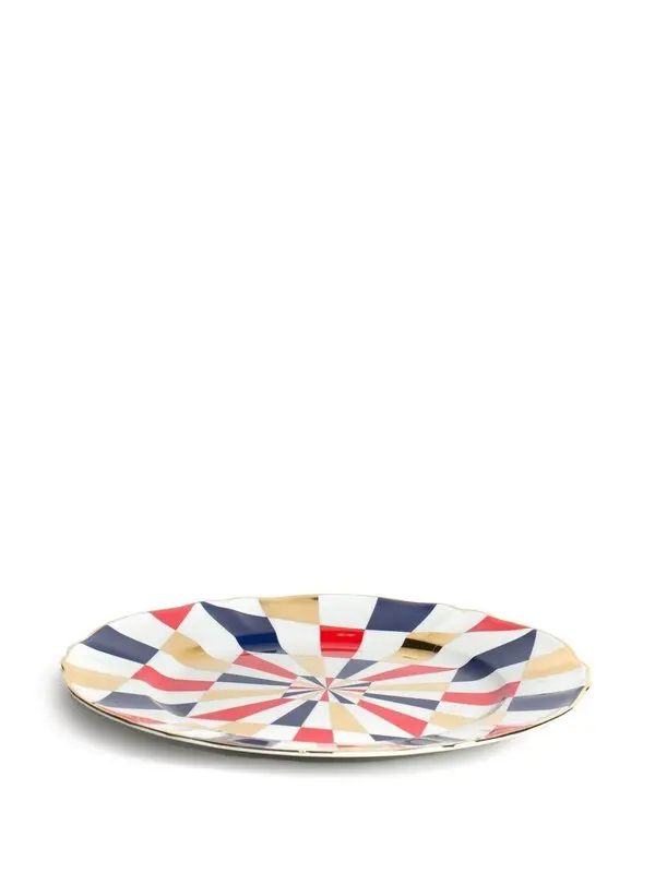 BITOSSI HOME 2 Piece Printed Round Platter Set