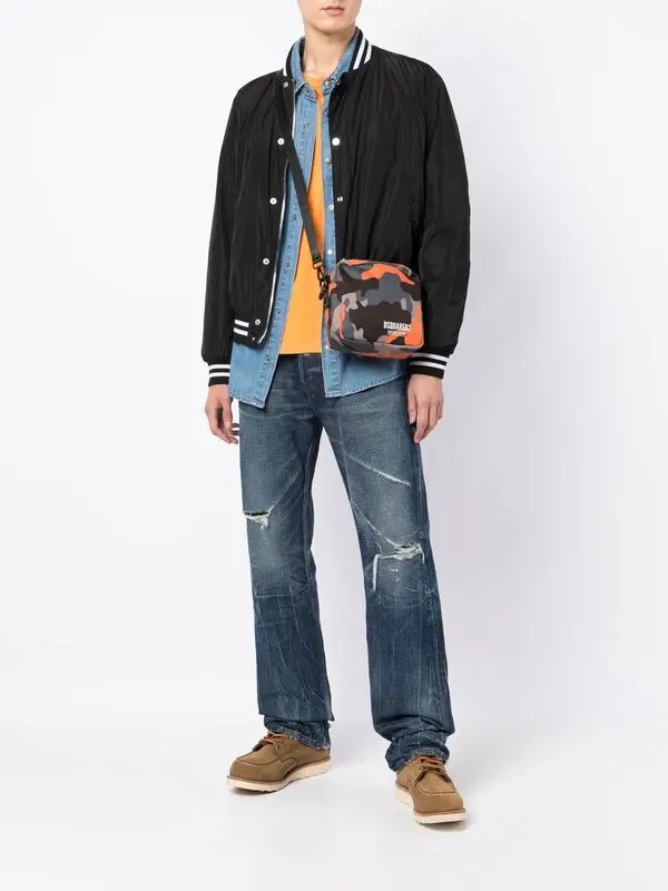 Dsquared2 Camouflage-print Messenger Bag
