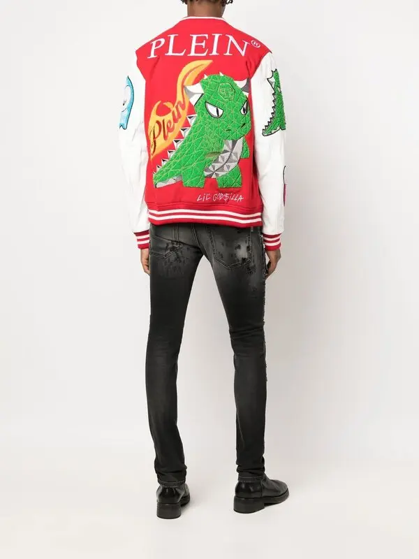 Philipp Plein Logo-print Varsity Jacket