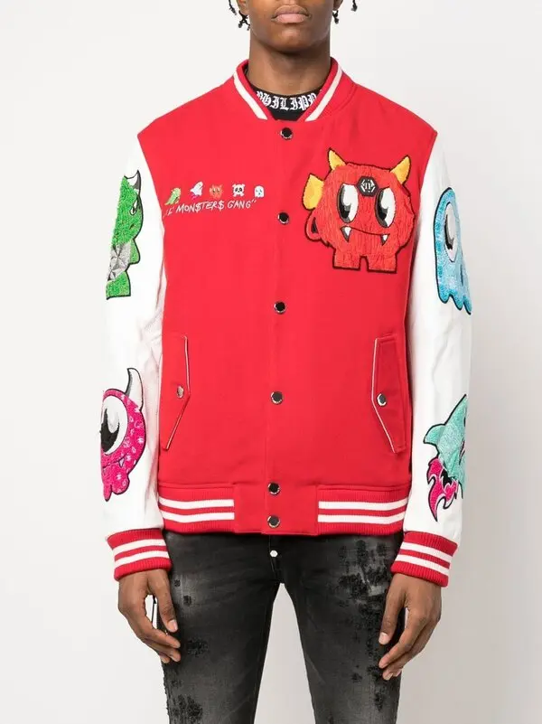 Philipp Plein Logo-print Varsity Jacket