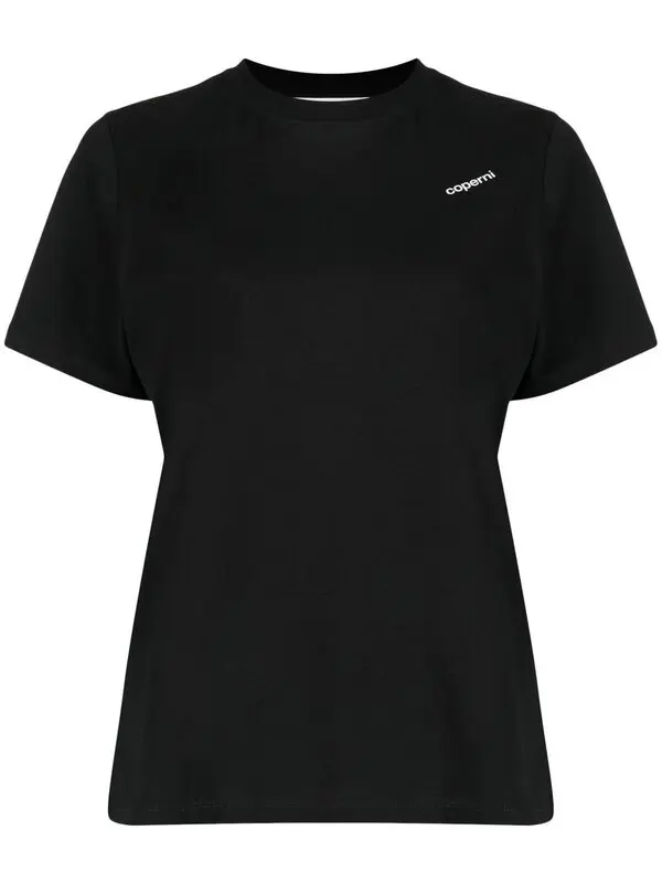 Coperni Logo-print Short-sleeve T-shirt - Black
