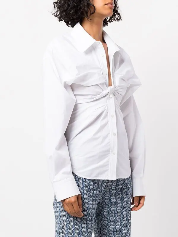Alexander Wang Twist Front Shirt Dress