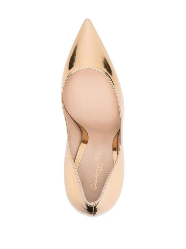 GIANVITO ROSSI 105mm Metallic Pumps - Gold