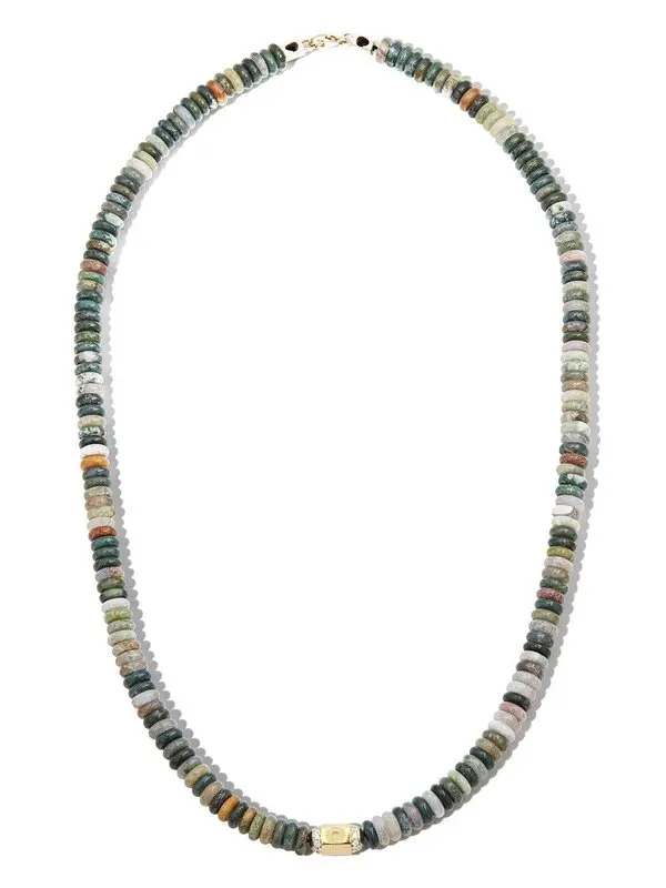 Luis Morais Diamond And Gemstone Beaded Necklace