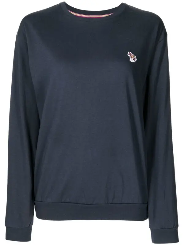 Paul Smith Zebra-motif Organic-cotton Sweater