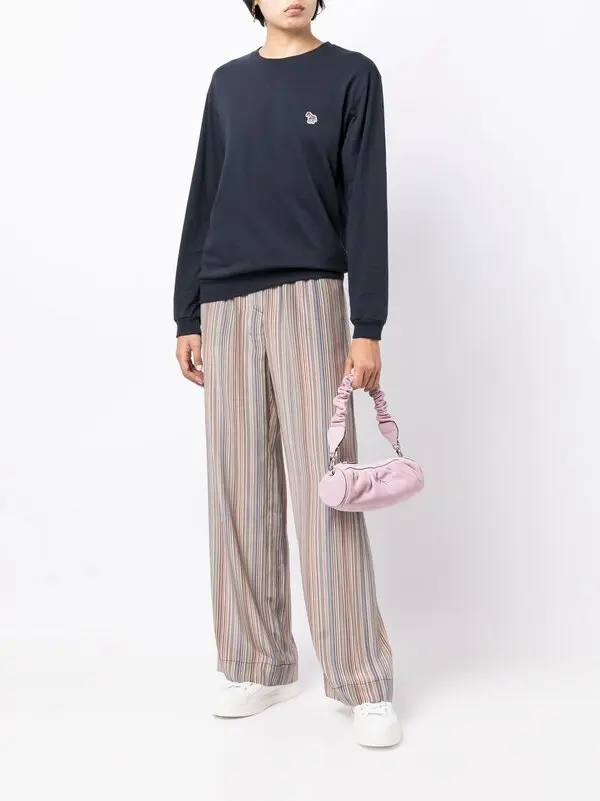 Paul Smith Zebra-motif Organic-cotton Sweater