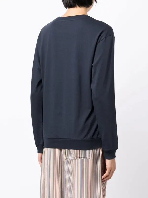 Paul Smith Zebra-motif Organic-cotton Sweater