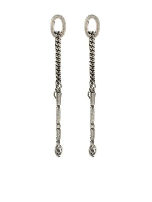 Werkstatt:München Chain-link Drop Earrings - Silver