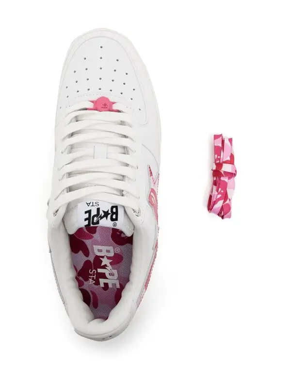 A BATHING APE Sta Low-top Leather Sneakers