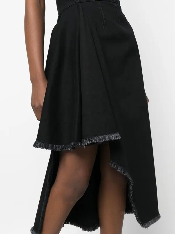 Alexander McQueen Asymmetric Denim Dress