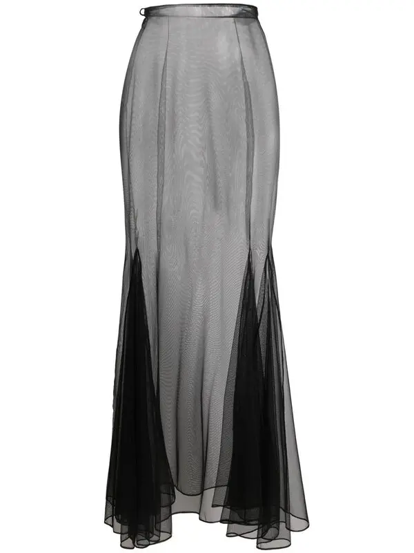 Saint Laurent Tulle Ankle-length Skirt - Black