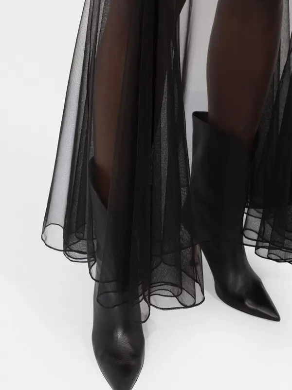 Saint Laurent Tulle Ankle-length Skirt