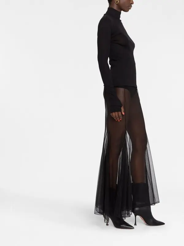 Saint Laurent Tulle Ankle-length Skirt