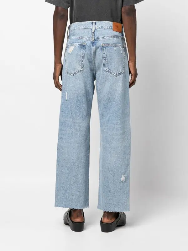 ANINE BING Gavin Mid-rise Straight Jeans - Blue