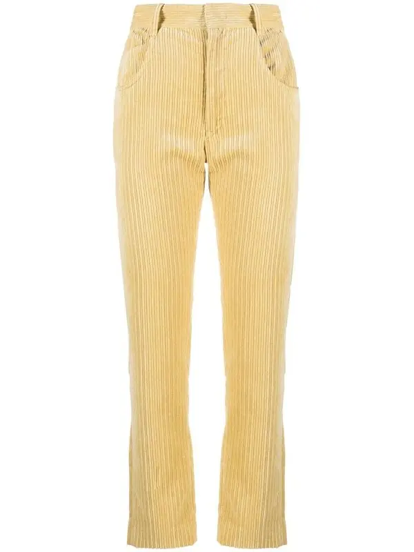 Isabel Marant Étoile Tilorsya Corduroy Trousers - Yellow