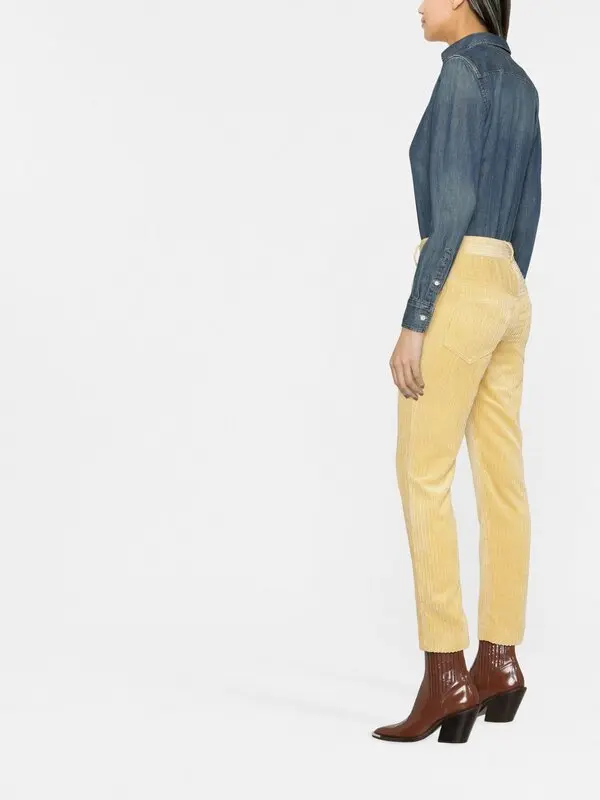 Isabel Marant Étoile Tilorsya Corduroy Trousers - Yellow