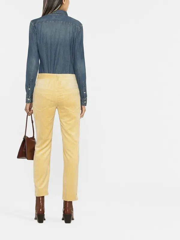 Isabel Marant Étoile Tilorsya Corduroy Trousers - Yellow