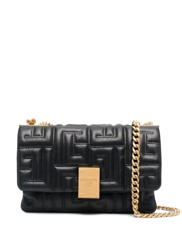 Balmain 1945 Quilted Shoulder Bag