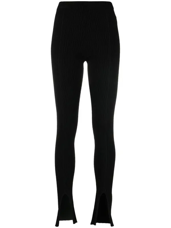 AERON Rib-knit Slit-detail Trousers