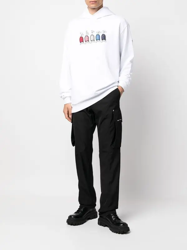 Moncler Duck-print Cotton Hoodie