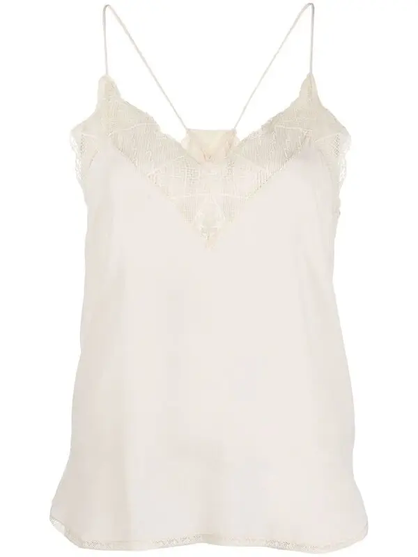 Zadig&Voltaire Christy Silk Camisole - Neutrals