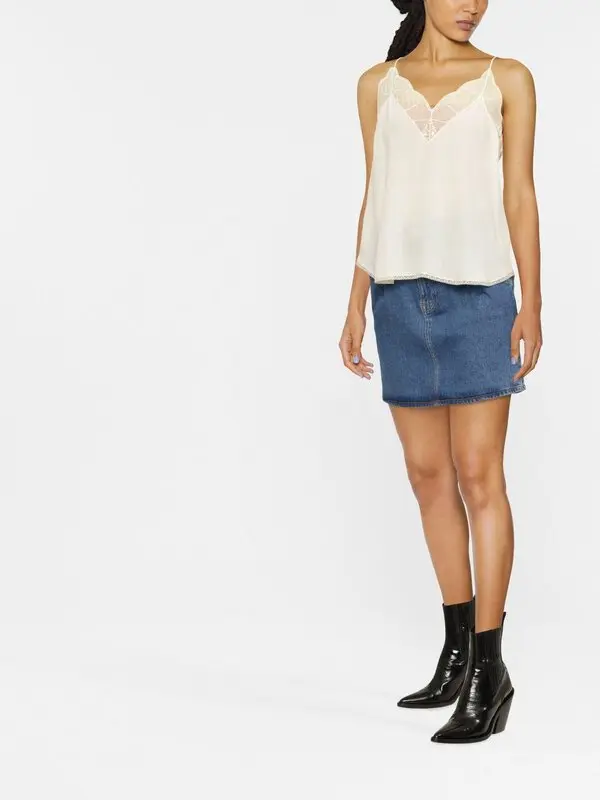 Zadig&Voltaire Christy Silk Camisole - Neutrals
