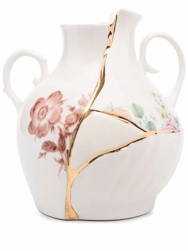 SELETTI X Marcantonio Raimondi Malerba Kintsuji Small Vase - White