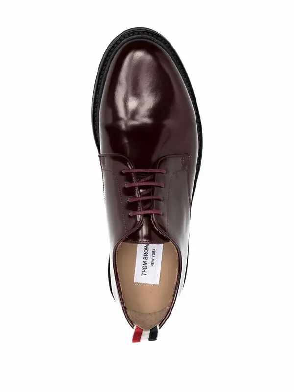 Thom Browne Rwb Tap Derby Shoes - Red