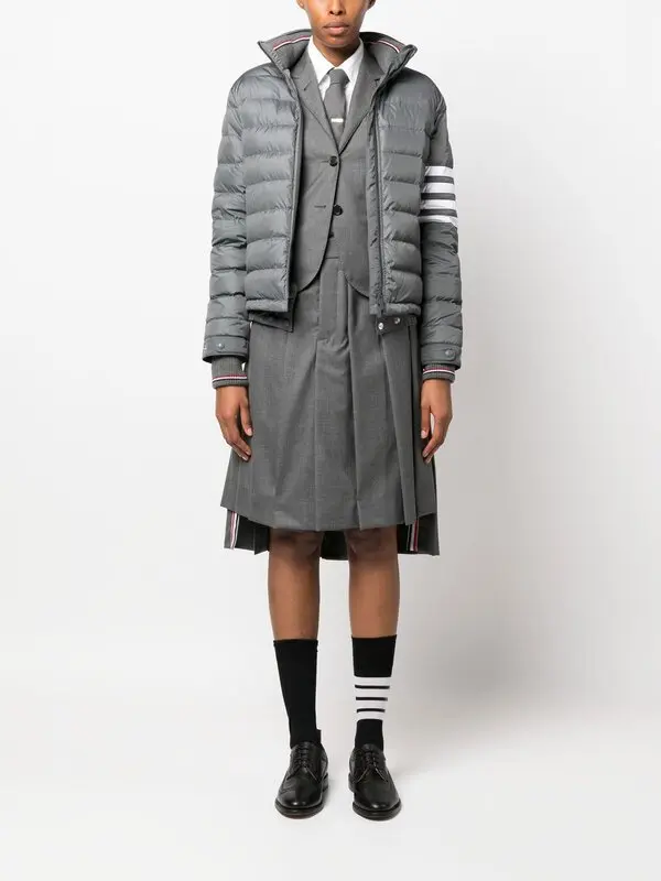 Thom Browne 4-bar Stripe-intarsia Funnel-neck Ski Jacket