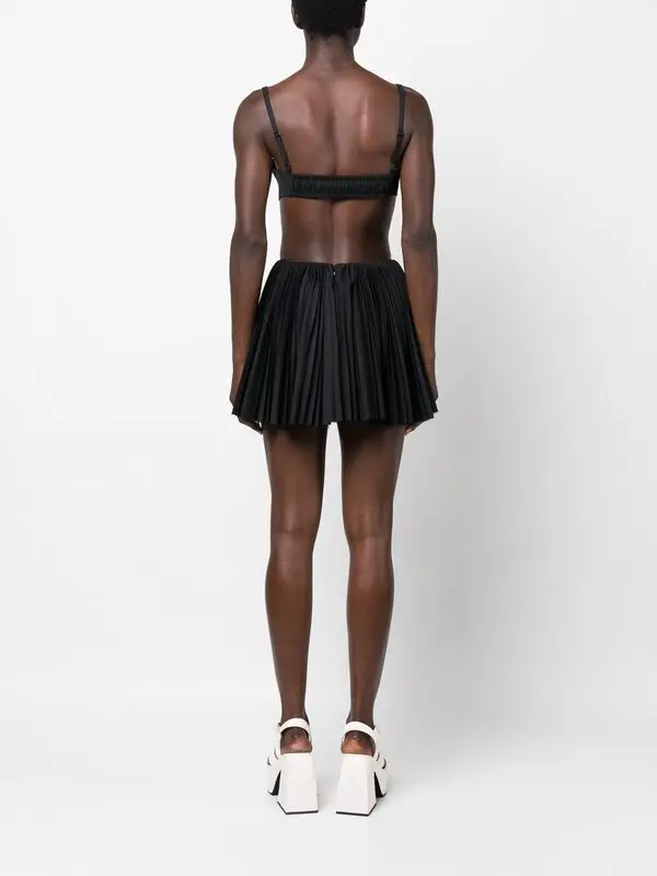 SHUSHU/TONG Open-back Pleated Minidress