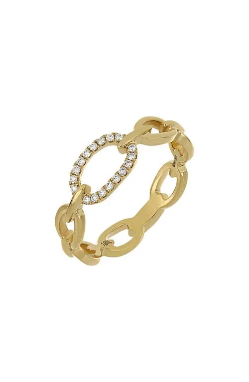 Bony Levy Varda Circle Diamond Link Ring - 18k Yellow Gold