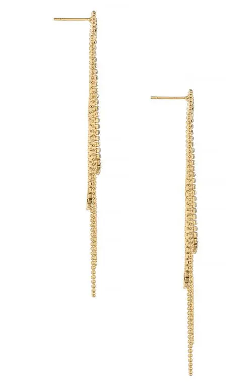 Ettika Looped Fringe Drop Earrings