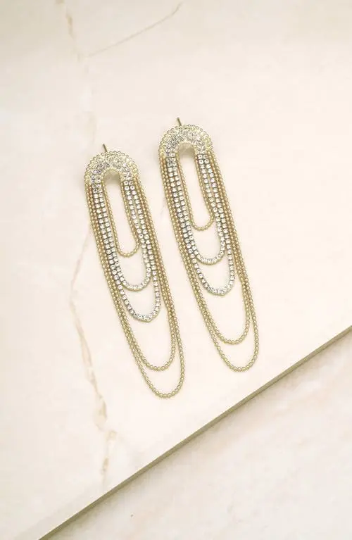 Ettika Looped Fringe Drop Earrings