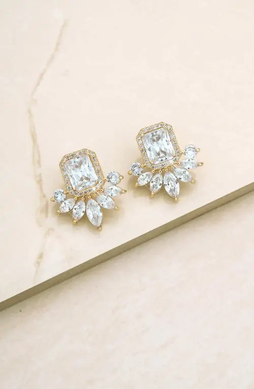 Ettika Crystal Stud Earrings