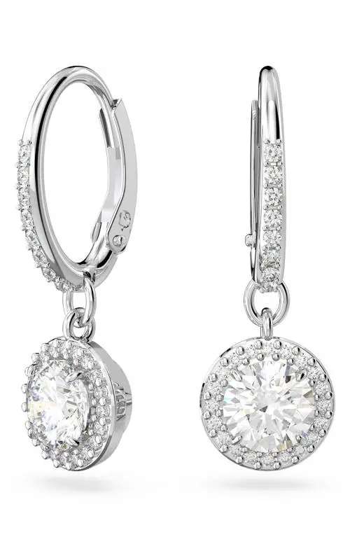 SWAROVSKI Una Drop Earrings - Silver