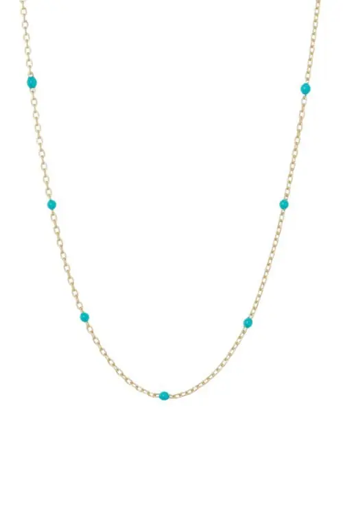 Argento Vivo Enamel Dot Station Necklace - Gold