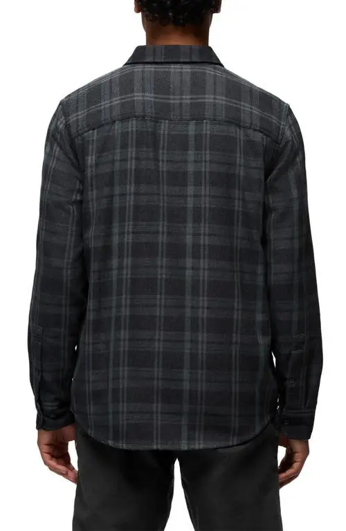 Prana Westbrook Plaid Recycled Blend Button-up Shirt - Coal Shadow