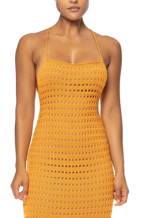 JLUXLABEL Palmas Crochet Maxi Sweater Dress