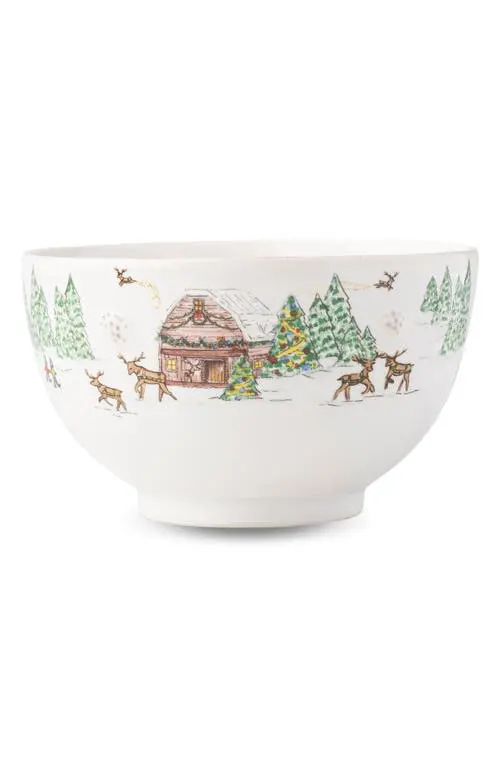 JULISKA Berry & Thread North Pole Cereal/ice Cream Bowl - White Multi
