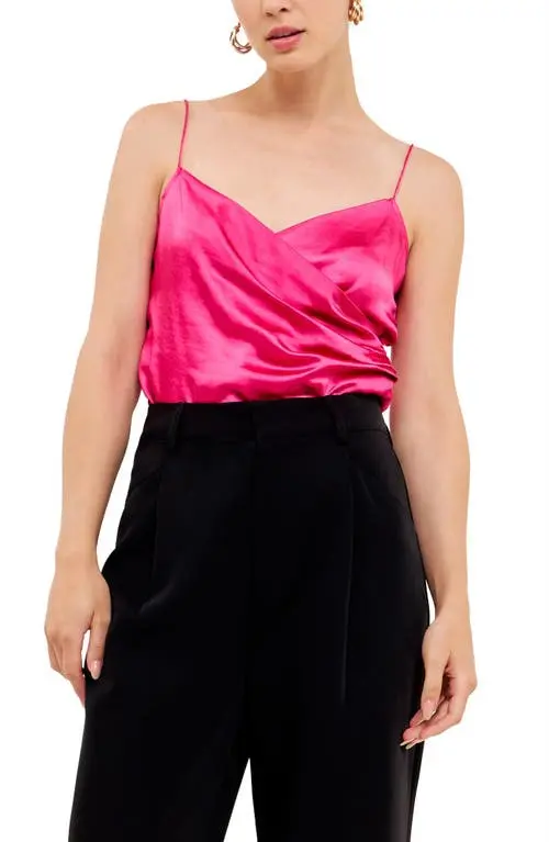 Endless Rose Satin Camisole - Fuchsia