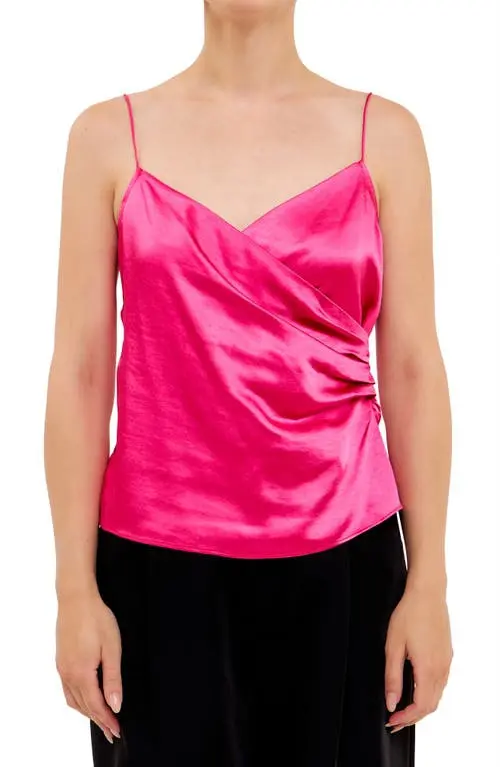 Endless Rose Satin Camisole - Fuchsia