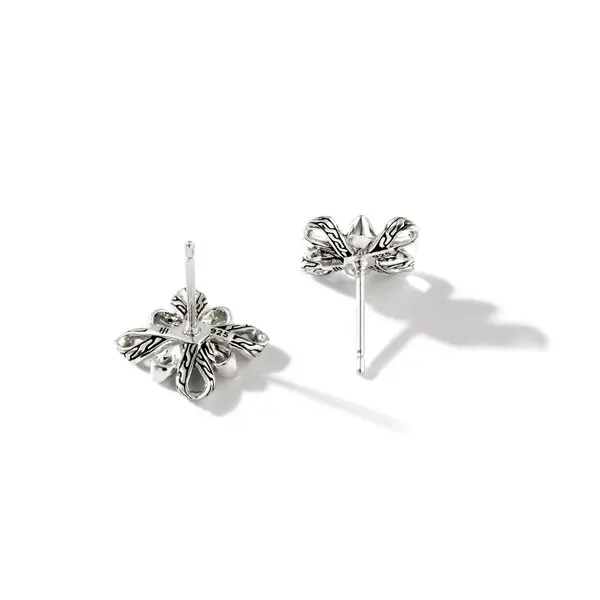 John Hardy Canang Sari Stud Earrings Diamonds