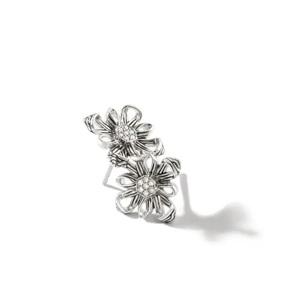 John Hardy Canang Sari Stud Earrings Diamonds