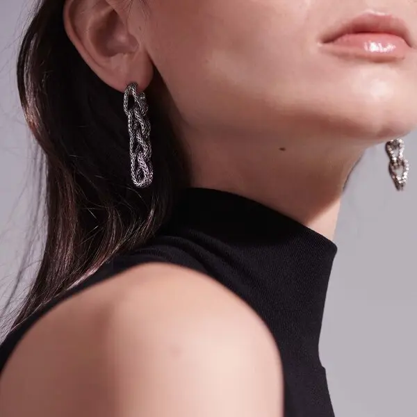 John Hardy Surf Link Earrings