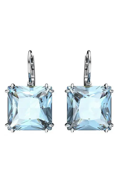SWAROVSKI Millenia Square Crystal Drop Earrings - Blue