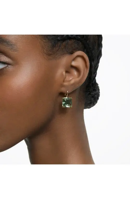 SWAROVSKI Millenia Square Crystal Drop Earrings - Peridot
