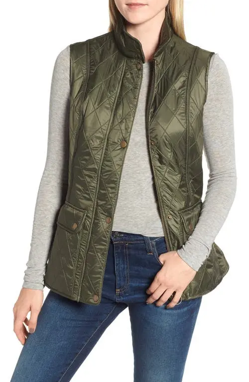 Barbour Wray Fleece Lined Vest - Olive