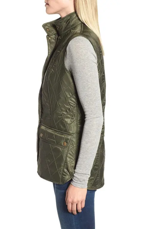 Barbour Wray Fleece Lined Vest - Olive