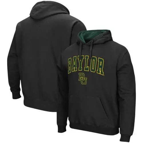 COLOSSEUM Baylor Bears Arch & Logo 3.0 Pullover Hoodie - Black